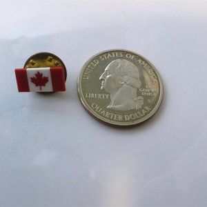 Other | Tiny Vintage Mini Canadian Maple Leaf Flag Lapel Pin | Poshmark